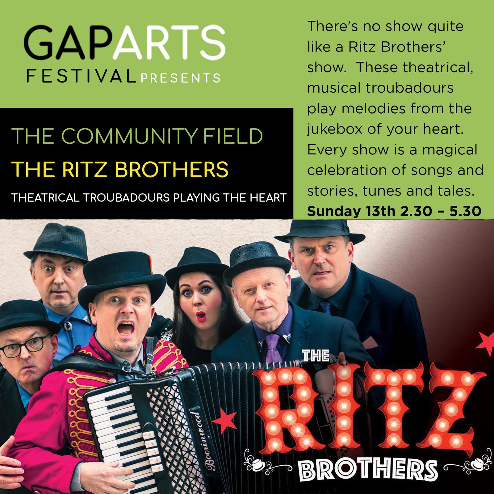 The Ritz Brothers – Gap Arts Festival